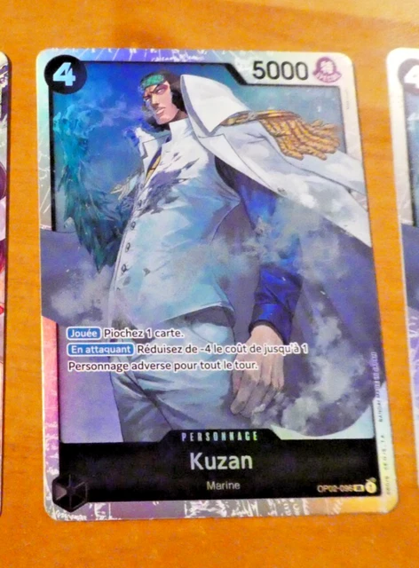 ONE PIECE CARD Rare Holo Game Carte Francaise Op02-096 Kuzan Sr Fr Mint EUR 3,90 - PicClick FR