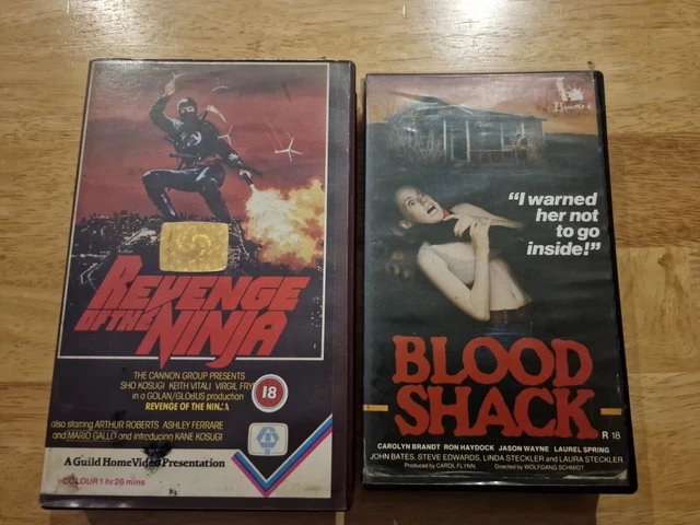 2 VHS PRECERT VHS VIDEOS Revenge Of The Ninja & Blood Shack £16.00 ...