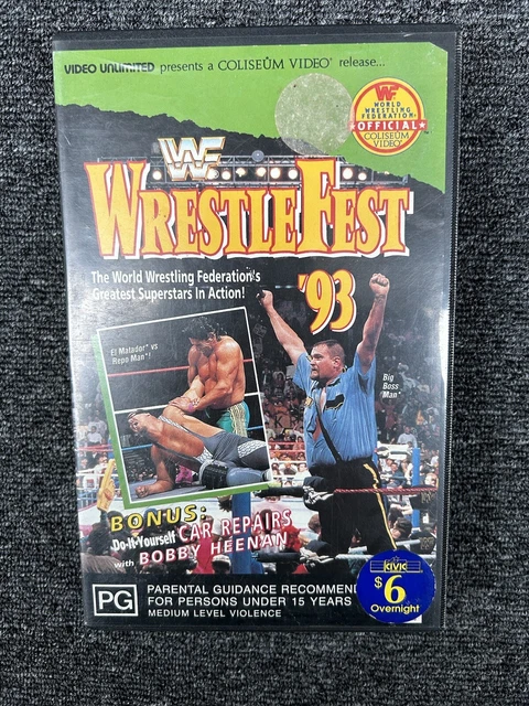 WRESTLEFEST 93 WWF Wrestling VHS Video Tape Vintage 90s WCW WWE Big Box £15.79 - PicClick UK