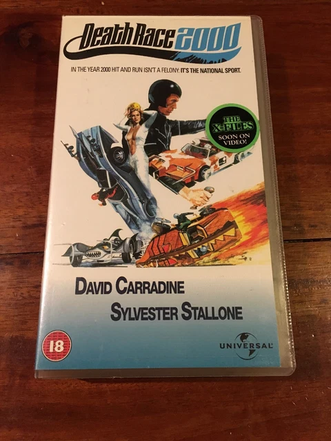 USED VHS TAPE GREEK SUBS PAL Death Race 2000 Sylvester Stallone, David ...