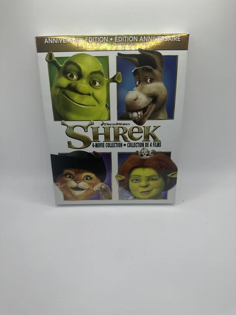 SHREK 4 MOVIE Collection Anniversary Edition DVD Set Dreamworks $20.00 ...