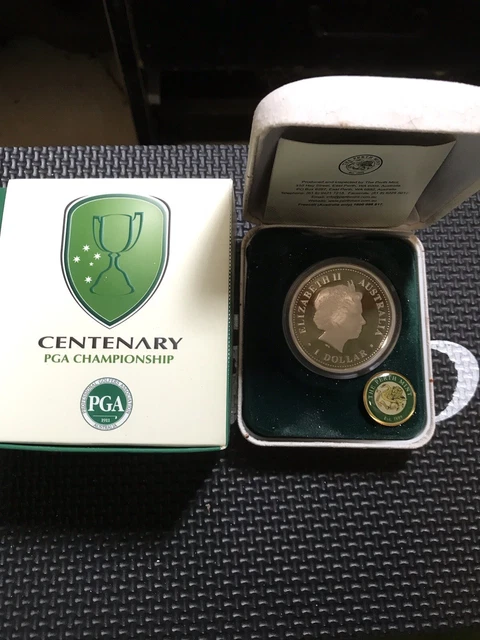 2005 PGA CHAMPIONSHIP Centenary - 1oz Silver Proof Coin - Perth Mint ...