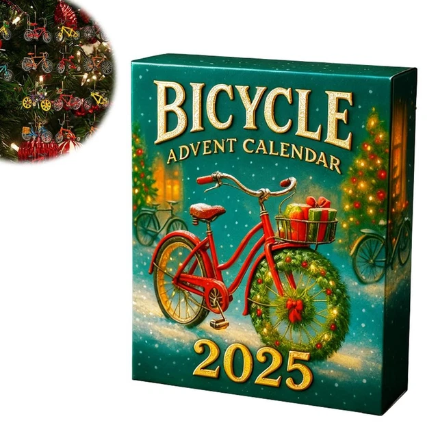 BICYCLE THEME ADVENT Calendar 2025 Christmas Countdown Calendar 2D ...