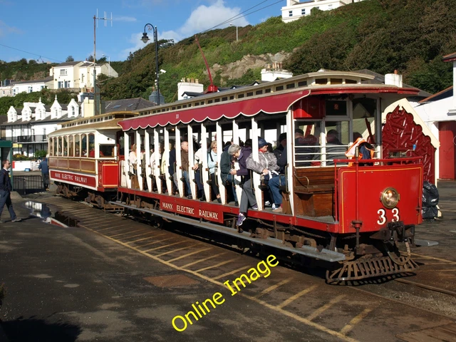 PHOTO 12X8 MANX Electric Railway car 33 Douglas\/SC3875 At Derby Castle ...