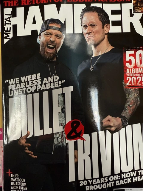 METAL HAMMER MAGAZINE (UK) January 2025 (396) - Bullet For My Valentine Trivium £8.99 - PicClick UK