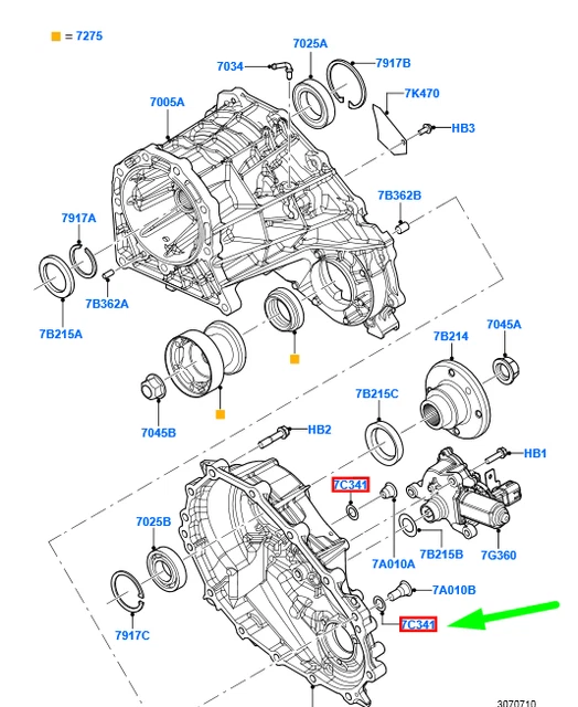 FORD RANGER T6 MK1 Transmission Case Sealing Washer 1726409 NEW GENUINE ...