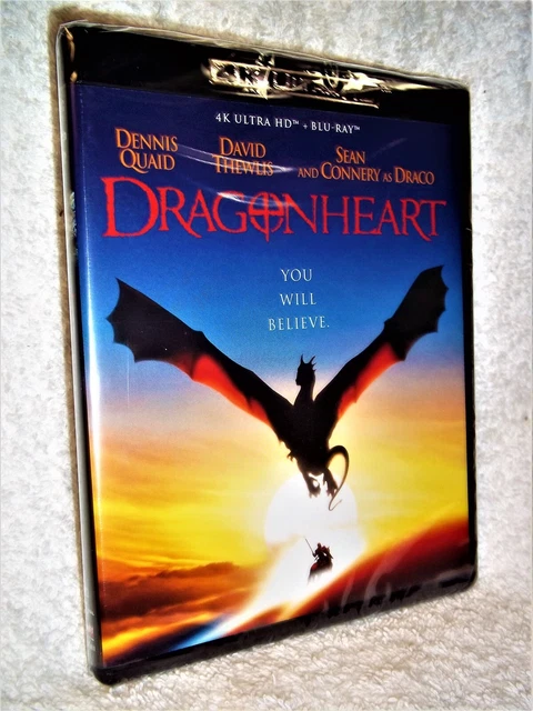 DRAGONHEART (4K/BLU-RAY, 2023) NEW Dennis Quaid Sean Connery fire ...