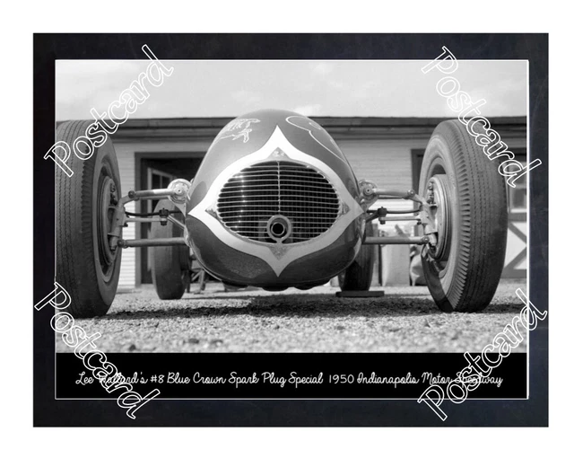 HISTORIC LEE WALLARD'S #8 Blue Crown Spark Plug Special 1950 Indy ...