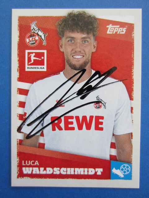 TOPPS LUCA WALDSCHMIDT 1.FC Köln 2023/24 INPERSON signiert Sticker 23/24 DFB EUR 1,50 - PicClick DE