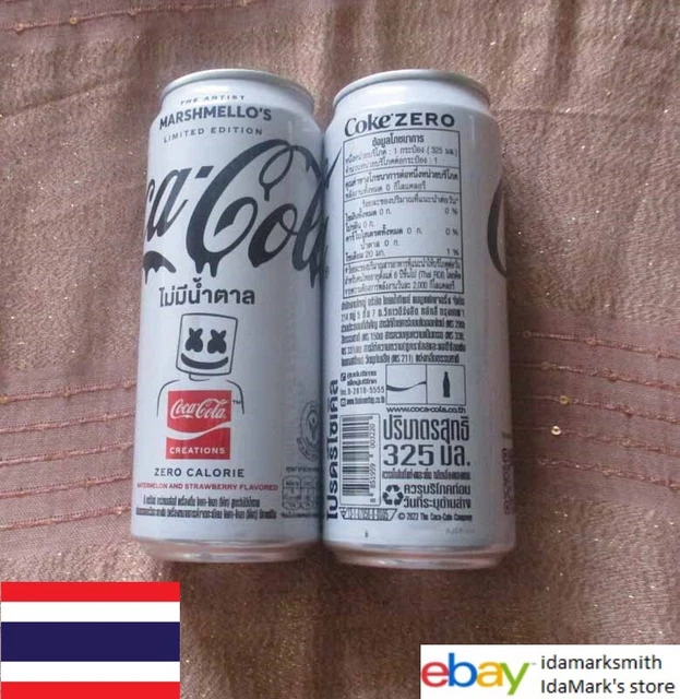 COCA COLA ZERO can THAILAND Tall 330ml Coke MARSHMELLO'S Design 2022 ...
