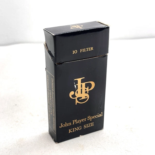 VINTAGE JOHN PLAYER Special King Size Filter Cigarette Box 10 Packet ...