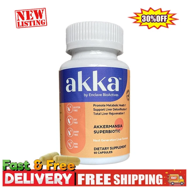 AKKA PREMIUM-LIVER CLEANSE Detox & Repair Superbiotic.60Capsules Gut ...