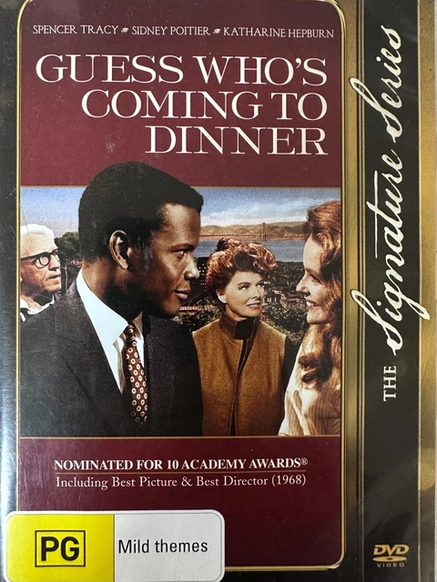 GUESS WHO'S COMING TO DINNER DVD 1967 Sidney Poitier AS NEW! $2.99 ...