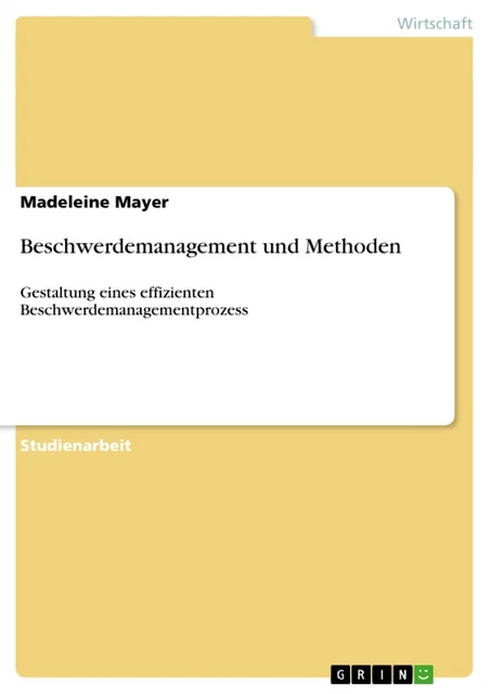 BESCHWERDEMANAGEMENT UND METHODEN Madeleine Mayer EUR 18,95 - PicClick DE