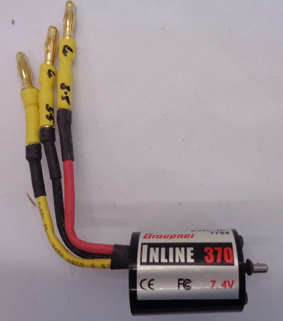 GRAUPNER INLINE 370 11.1V Graupner 7755 BRUSHLESS INRUNNER MOTOR GOOD ...
