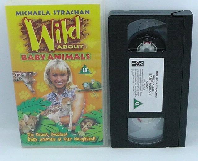 WILD ABOUT BABY Animals VHS Video Tape Cassette Michaela Strachan £11. ...