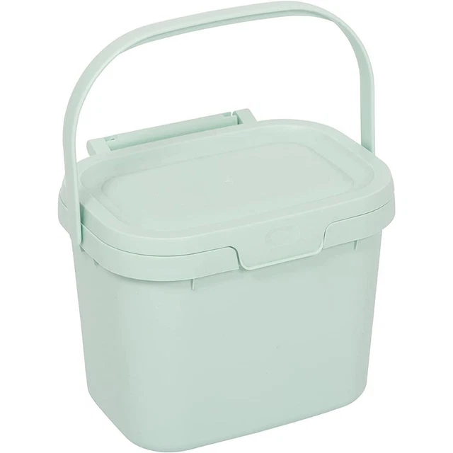 ADDIS EVERYDAY KITCHEN Food Waste Compost Caddy Bin, 4.5 Litre, Mist £9 ...