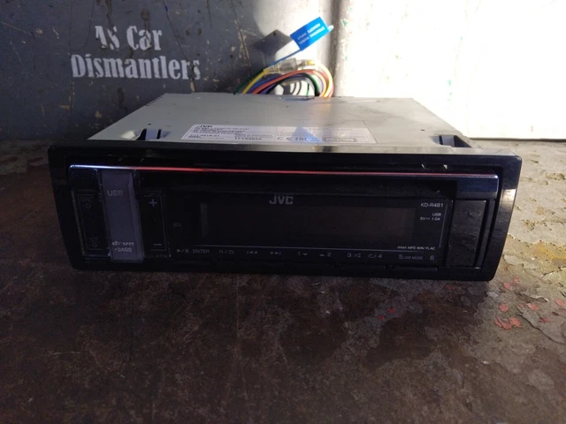 JVC CAR RADIO Stereo Unit CD/AUX/USB Model: KD-R481 - WR/S2 #7 £24.99 ...