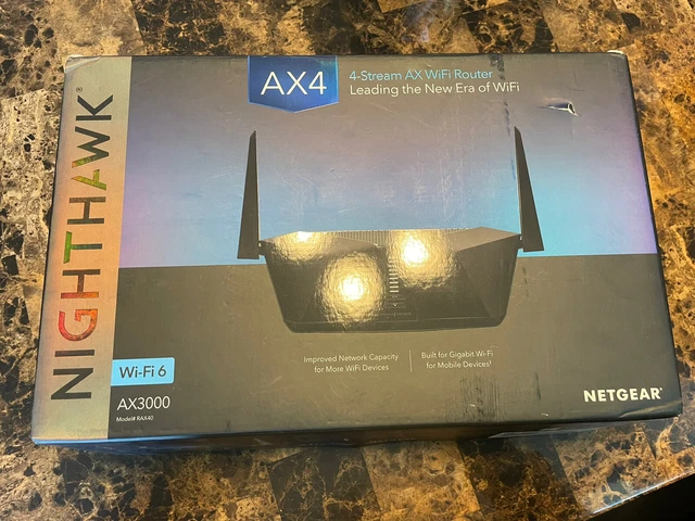 ROUTEUR WIFI RAX40 NETGEAR NIGHTHAWK AX3000 WI-FI 6 AX4 EUR 86,77 - PicClick FR