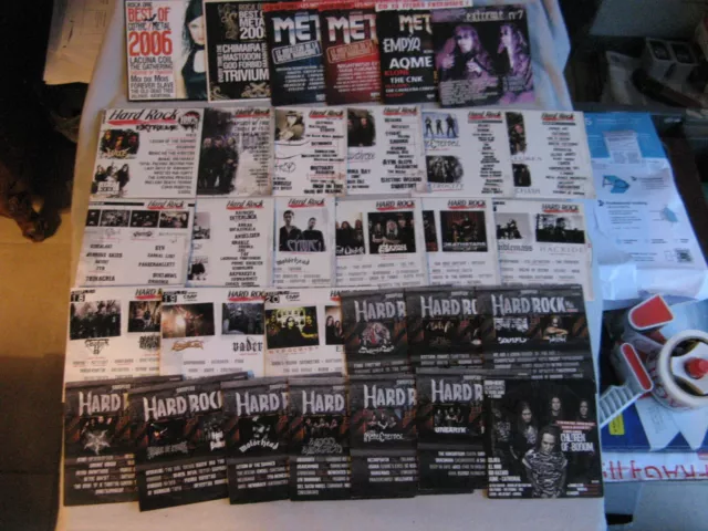 MEGA LOT 31 CD magazine Hard Rock Metal Gothic... près de 400 titres ...