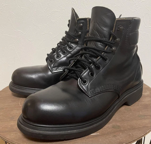 RED WING 2243 PT91 Steel Toe Lace-up Boots Black Leather Men's US7 EEE ...