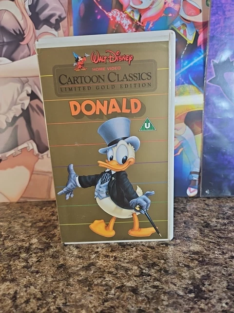 WALT DISNEY CARTOON Classics Limited Gold Edition Donald (VHS, 1986) UK Version £23.00 - PicClick UK