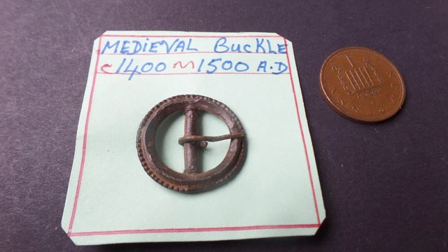 MEDIEVAL BUCKLE from an OLD COLLECTION found metal detecting finds ...