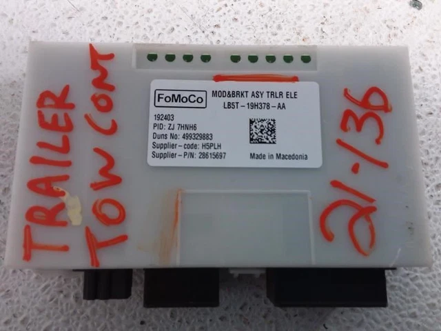 TRAILER TOW MODULE FORD EXPLORER 2020 Chassis ECM 883133 ID ...