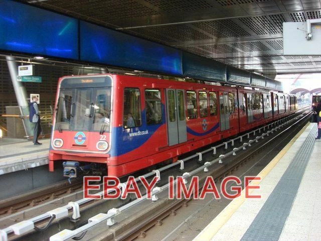 PHOTO HERON Quays Station Docklands Light Railway A Train To Stratford ...