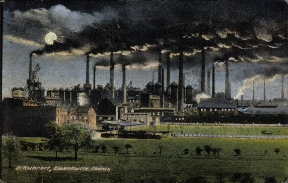 AK RUHRORT DUISBURG im Ruhrgebiet, Eisenhütte Phönix - 10781288 EUR 10,25 - PicClick DE