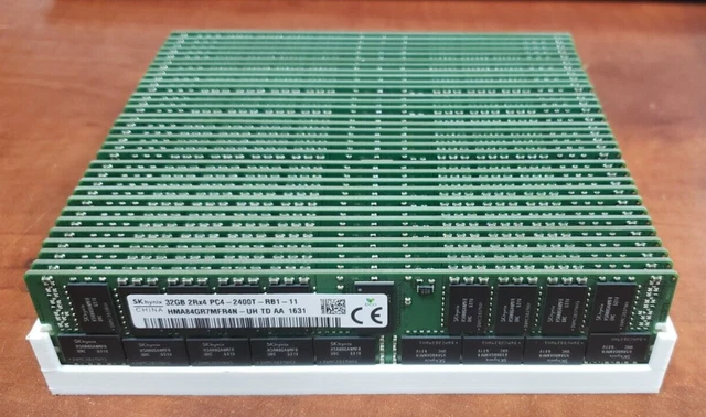 1TB (32X32GB) SK hynix HPE PC4-2400T DDR4 Reg ECC Server RAM ...