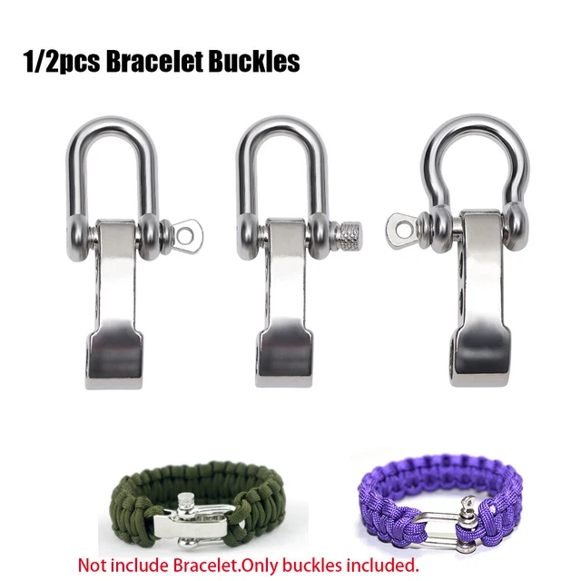 O-SHAPED BRACELET BUCKLES Survival Rope Paracords U-Shaped Shackle ...