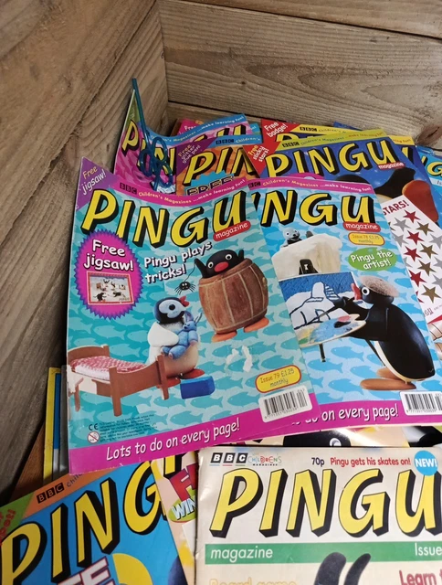 4 X PINGU Magazine BBC Children's CBBC - Bundle Vintage Retro 90's Kids ...