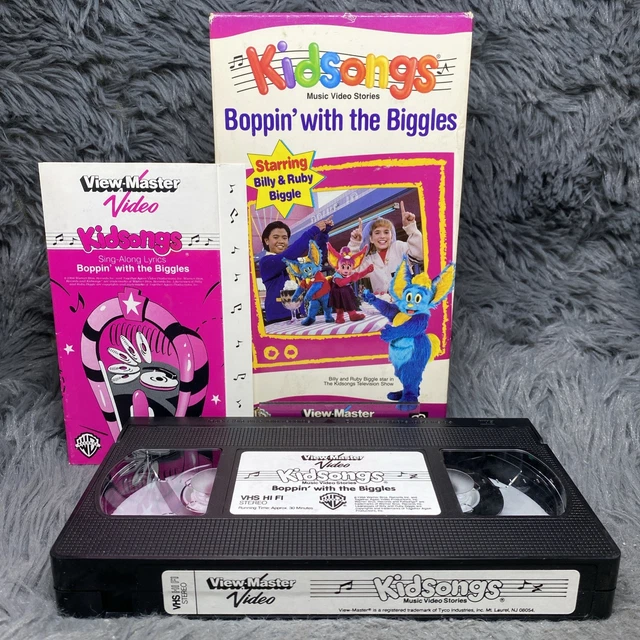 KIDSONGS: BOPPIN WITH the Biggles VHS Tape 1985 Video View Master Sing ...