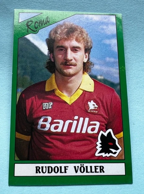 FIGURINA CALCIATORI PANINI Rudolf Voller N.239 Roma 1987 88 Velina ...