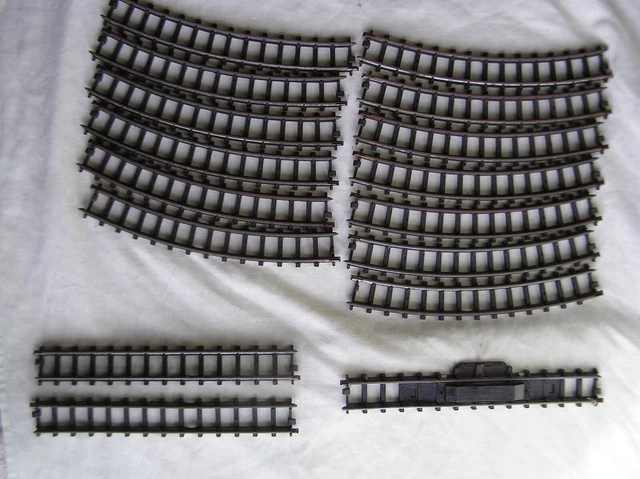 16 PIECES OF TRI-ANG TRACK for OO GAUGE MODEL RAILWAYS-CURVE STRAIGHT ...