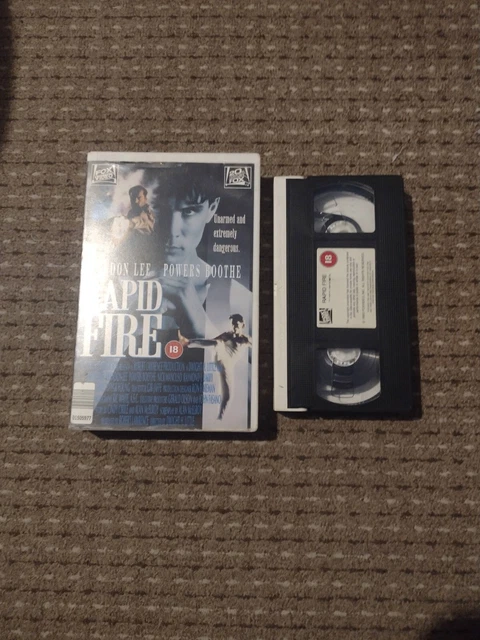 RAPID FIRE (1992) Big Box Ex-Rental VHS Tape £8.50 - PicClick UK