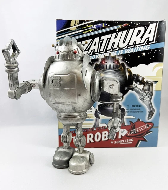 ZATHURA - ROBOT Marcheur Mécanique en Tôle (Schylling Toys) EUR 89,00 ...