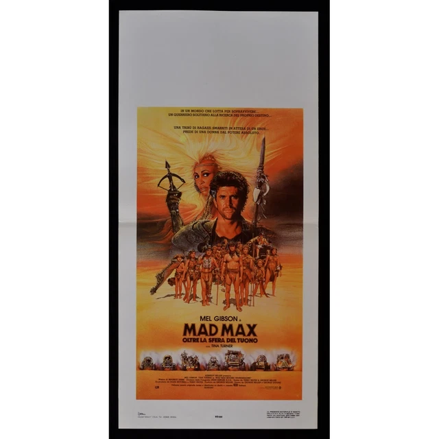 AFFICHE MAD MAX Plus La Bille Del Tuono Mel Gibsonturner Beyond Thunder ...
