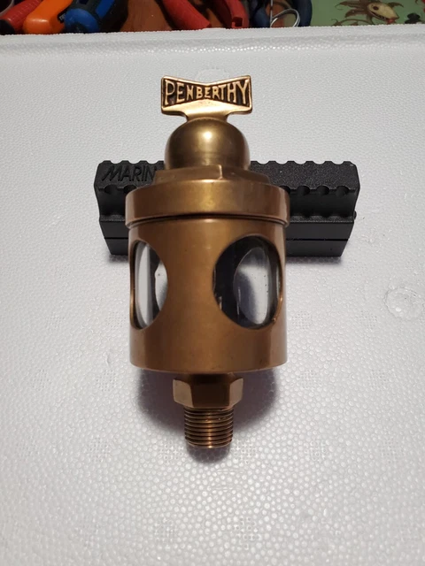 ANTIQUE STEAMPUNK BRASS Penberthy Brass Oiler Hit Miss $5.00 - PicClick CA