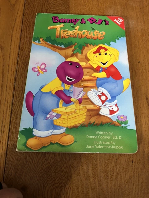 BARNEY LIFT & Peel Book Barney & Bj’s Treehouse 1996 Good Shape £4.55 ...