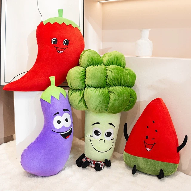 CARTOON FRUIT PLUSH Toy Watermelon Soft Stuffed Doll For Kids Bedroom ...