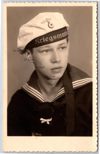 JUNGER KRIEGSMARINE MATROSE im Portrait - Wehrmacht - WK2 Foto-AK ...