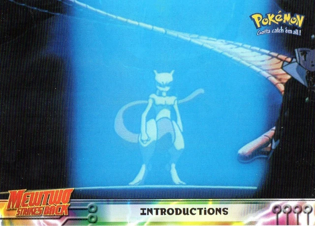 POKÉMON INTRODUCTIONS MEWTWO Strikes Back Card Blue Logo Topps £3.47 ...