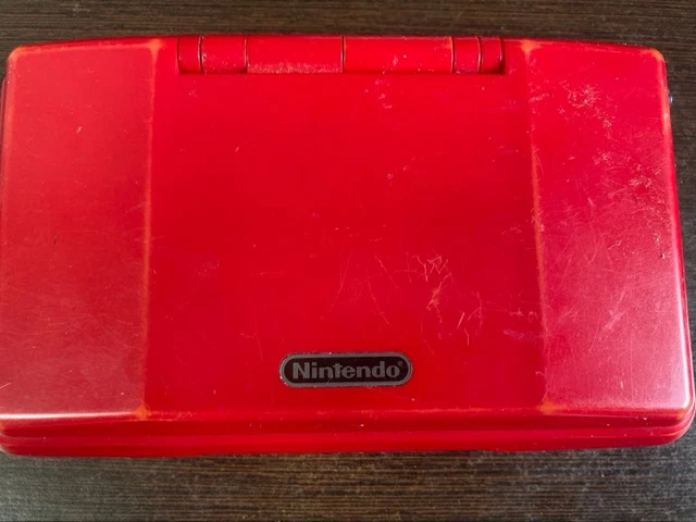 NINTENDO DS RED Console NTR-001 Tested Works No Stylus or Charger Used ...