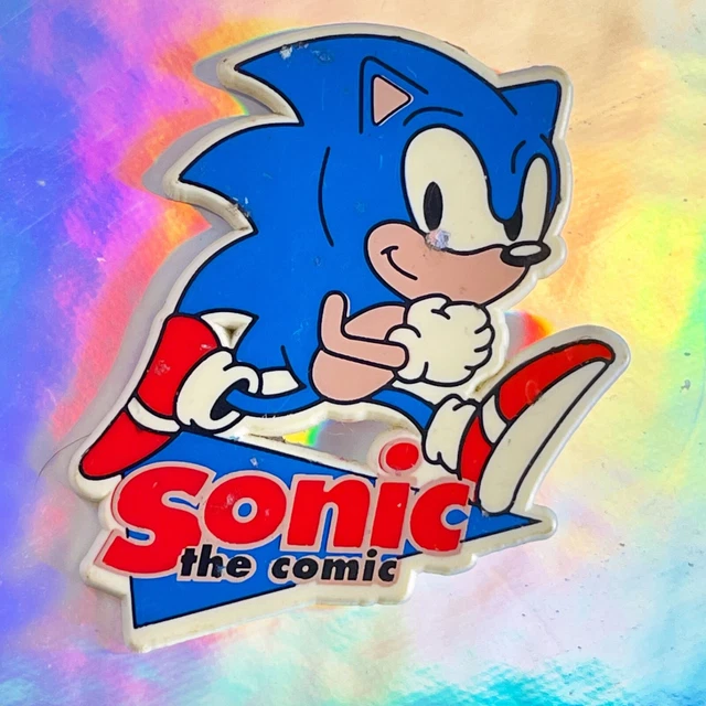 SEGA SONIC THE Hedgehog Comic Badge / Plush Figure Game £10.00 ...