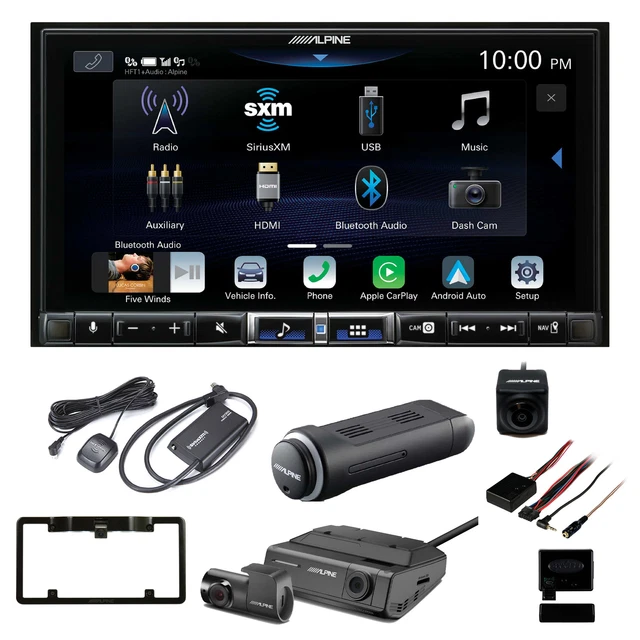 ALPINE ILX-507 7& CarPlay/Android Auto Hi-Res Receiver with KTX-NS01 ...