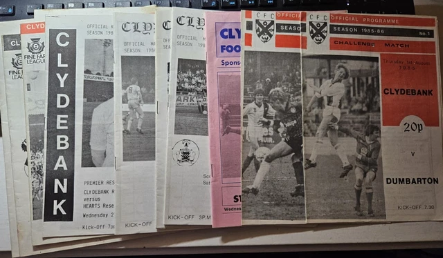 CLYDEBANK 38 PROGRAMME bundle 1970s-80s £3.29 - PicClick UK