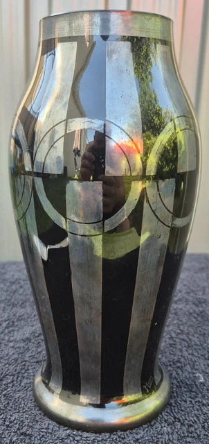 ANCIEN VASE ART déco signé HEM - Michel Herman EUR 179,00 - PicClick FR
