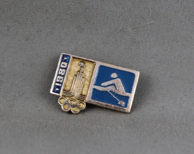 VINTAGE OLYMPIC PIN - Moscow 1980 Rowing - Stamped Pin $15.99 - PicClick